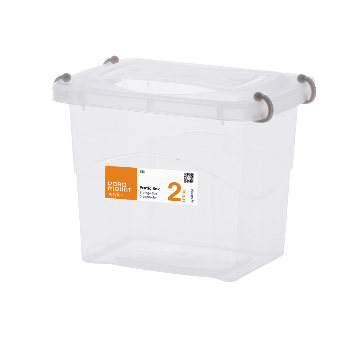 Pratic Box 2 Litros 18 X 13 X 14 cm - Paramount Plásticos