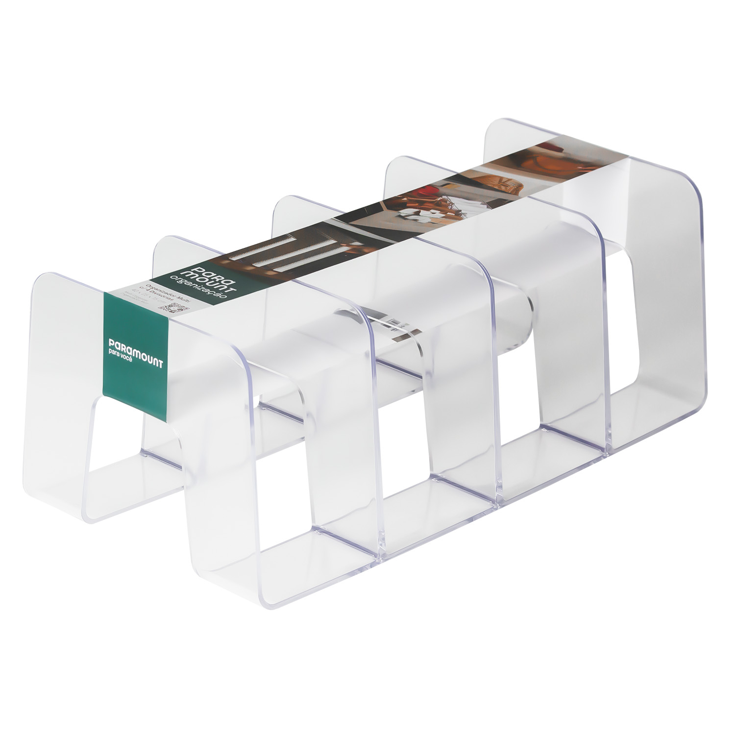 Organizador Multi Elegance com 4 Divisórias - Paramount Plásticos